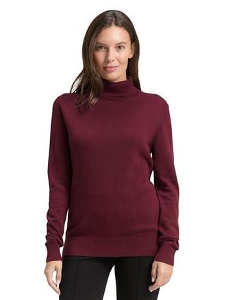 Tom Tailor 1042894 Pull-Over, 10308-Deep Burgundy Red, XL Femme