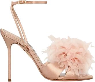 Aquazzura Femme, Chaussures, Rose, Taille: 37 1/2 EU Po&egrave;me 105 Stiletto Sandales