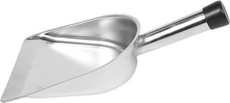 Valiclud Edelstahl Kehrichtschaufel Mittlere Handlich Glatte Oberfläche Praktische Müllschaufel für Küche Büro Täglicher Gebrauch Robust Langlebig