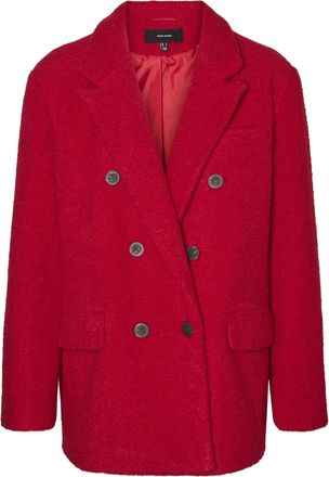 Vero Moda Damen VMSWAN Edie Jacket Boo Jacke, Salsa, XS