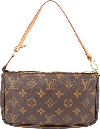 Louis Vuitton Crossbody Bags - Louis Vuitton Canvas Monogram Pochette Accessoire - Gr. unisize - in Braun - f&uuml;r Damen