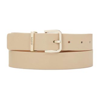 Kazar Beiger G&uuml;rtel mit Metallschlaufe mit Logo - - Accessories - Damen - Beige - 100 CM