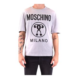 Moschino Bequemes und stilvolles Baumwoll-T-Shirt f&uuml;r M&auml;nner - - Tops - Herren - Grau - S