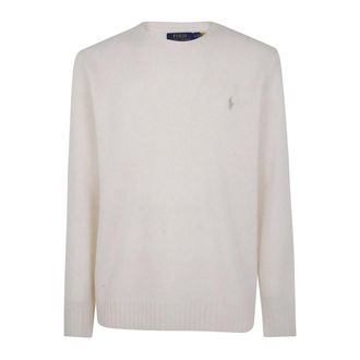 Polo Ralph Lauren Homme, Pulls, Blanc, Taille: L Pull en maille &agrave; col rond