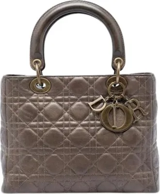 Dior Pre-owned Lady Dior - Femme - Pre-owned - Brun - Taille: ONE Size