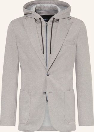 HUGO BOSS Sakko Hanry Slim Fit Mit Herausnehmbarer Blende grau