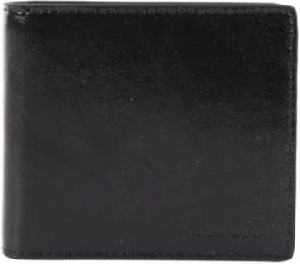 Trussardi unisex, Accessoires, Noir, Taille: ONE Size Wallet Crackle Leather