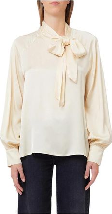 Liu Jo Satin Viskose Tunika - - Blouses & Shirts - Damen - Beige - M