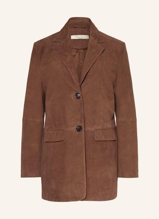 Lilienfels Lilienfels Longblazer Aus Leder braun