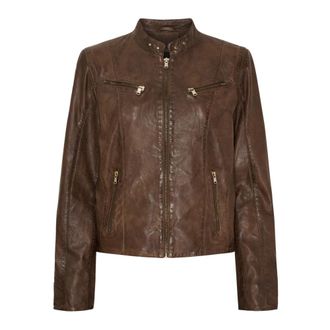 BTF-CPH Klassische Bikerjacke - - Jackets - Damen - Braun - S