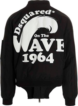 Dsquared2 D2 On The Wave Bomber Jacket - Black