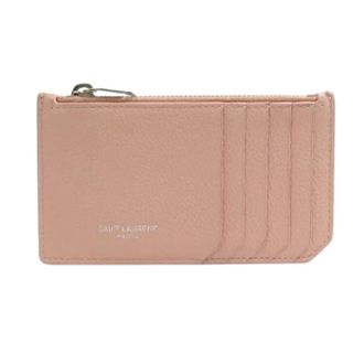 Saint Laurent Portefeuille en cuir Vintage Pre-owned - Femme - Pre-owned - Rose - Taille: ONE Size