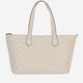Gucci GG Marmont Leather Tote Bag - White
