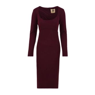 Aniye By Jade Midi Dress - Femme - Robes - Rouge - Taille: 40 FR