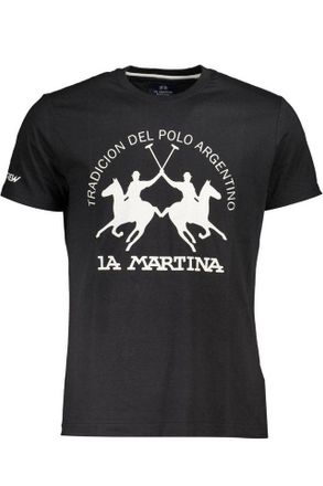 La Martina T-Shirt Stilvolles Herren T-Shirt in Schwarz - Regular Fit