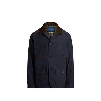 Polo Ralph Lauren Blouson droit col classique en coton m&eacute;lang&eacute;