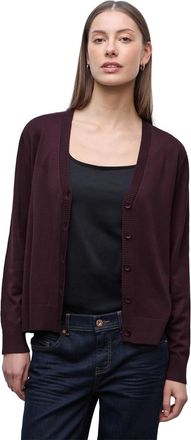 Street One Damen Strickjacke mit V-Ausschnitt
