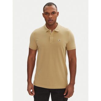 Tommy Jeans Poloshirt DM0DM20676 Beige Slim Fit