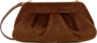 Themoir&egrave; ruched clutch bag - Braun