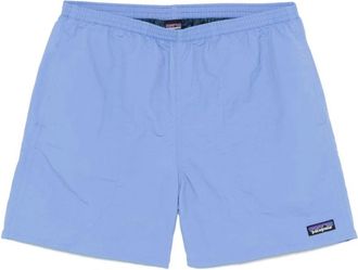 Patagonia Homme, Sport, Bleu, Taille: L Shorts avec logo pour aventures en plein air