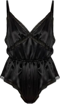 Dolce & Gabbana Femme, Tops, Noir, Taille: 44 FR Lace bodysuit