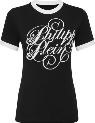 Philipp Plein Femme, Tops, Noir, Taille: 40 FR T-Shirt Coupe Slim