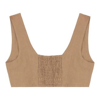Le Kasha Jirja Cropped Tank Top - - Tops - Damen - Beige - XS