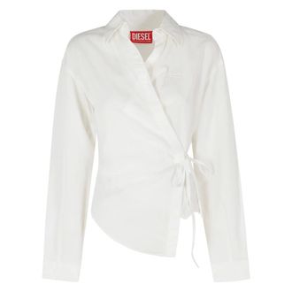 Diesel Femme, Blouses et Chemises, Blanc, Taille: 36 FR C-Delphos-S3