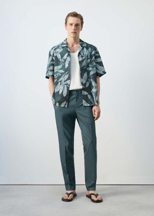 Mango D&eacute;bardeur slim-fit en coton blanc cass&eacute; - Homme - XXL - MANGO MAN