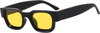 Generic Lunettes De Soleil Polarisées À Monture Carrée Élégante For Hommes Et Femmes, Idéales For La Conduite, Le Sport, Les Vacances Ou Les Fêtes(Yellow)