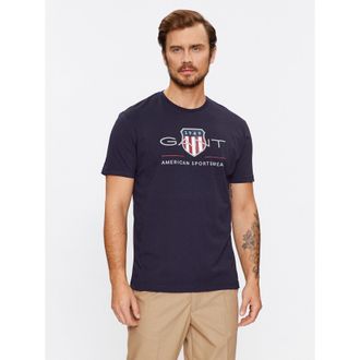 GANT T-Shirt Reg Archive Shield Ss 2003199 Dunkelblau Regular Fit