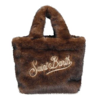 MC2 Saint Barth Vanity Mini Soft Fur - Femme - Sacs - Brun - Taille: ONE Size