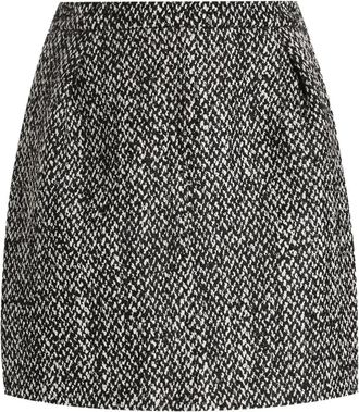 Dolce & Gabbana minijupe en tweed - Noir