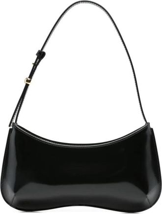 Jacquemus Hobo Bags - Glossy Small Shoulder Bag - Gr. unisize - in Schwarz - f&uuml;r Damen