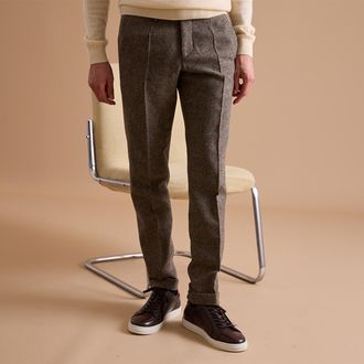 Bexley Pantalon Laurian - Costume homme kaki clair