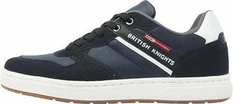 British Knights British Knights Baskets Strivo pour Homme, Bleu foncé/Blanc, Taille 42 EU
