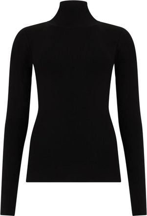 Fabiana Filippi Femme, Pulls, Noir, Taille: 36 FR Pull &agrave; col roul&eacute; dos nu