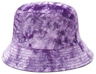 Eozy Chapeau Bob Anti-Soleil Femme Homme Vintage Respirant Pliable Imprim&eacute; Tie-Dye Casquette Chapeau Randonn&eacute;e Double Face Anti-UV Voyage Casuel (Violet)
