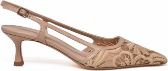 Roberto Festa Milano Femme, Chaussures, Beige, Taille: 38 1/2 EU Qchanel in pizzo Decollete