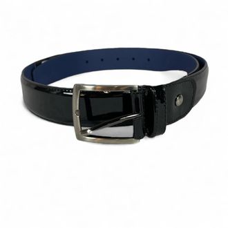 Van Bommel Floris Herren G&uuml;rtel Schwarz Lackleder - - Accessories - Herren - Schwarzk - 95 CM