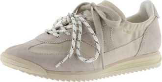 Victoria Baskets Saturno Nylon & Pi&egrave;ces en Daim Assorties & Semelle Crant&eacute;e 1158109 pour Femme Beige 38