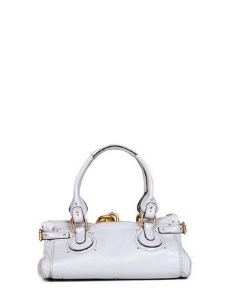 Chlo&eacute; Paddington Shoulder Bag - White