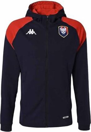 Kappa Veste Arufeod SM Caen 23/24 pour Homme - Bleu - Taille M