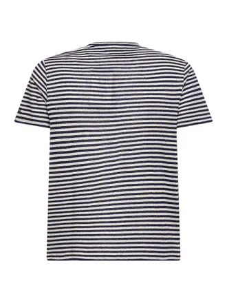 MC2 Saint Barth Mens T-Shirt Dover Blue-Cream Cotton T-Shirts And Polos