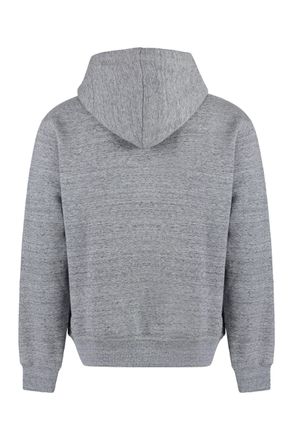 Dsquared2 Mens Logo Print Hoodie Grey Cotton Jumpers Sweater