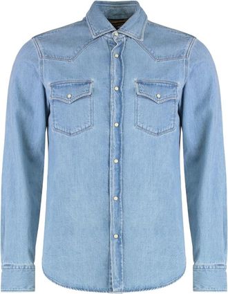 Moorer Homme, Chemises, Bleu, Taille: M Chemise en jean