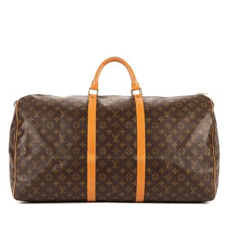 Louis Vuitton Crossbody Bags - Keepall 60 - Gr. unisize - in Braun - f&uuml;r Damen