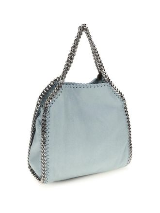 Stella McCartney Womens Handbag Falabella Mini Ice Blue Polyester Handbags Hand Bags