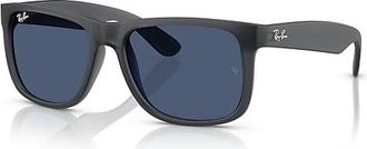 Ray-Ban Justin Classic Sonnenbrillen Opalgrau Fassung Blau Glas 51-16