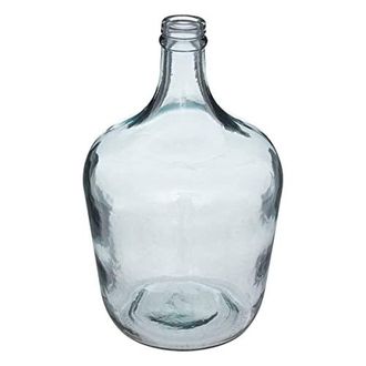 Atmosphera Atmosphera - Vase Dame Jeanne - Verre recyclé - Bleu - H30 cm